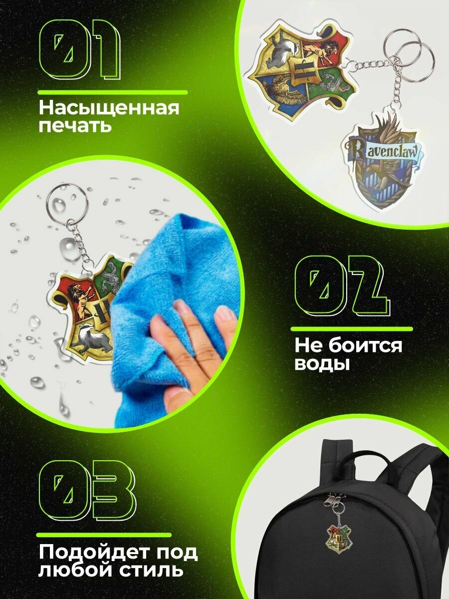 Брелок ChilArt, синий, желтый, коричневый, красный, голубой — фото 1