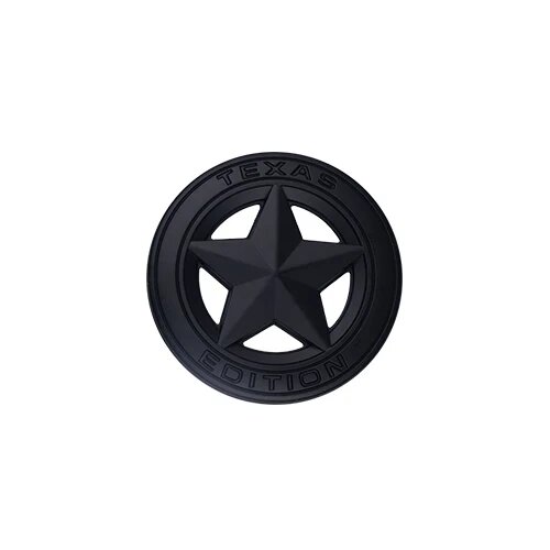 3D металлический техасский выпуск пентаграмма эмблема значок стикер стайлинга автомобилей тела Black