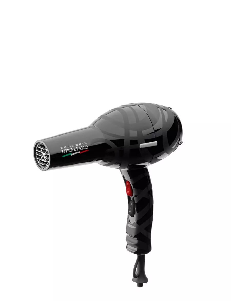 Фен Gamma Piu L'Italiano, 2000Вт, чёрный, петля для подвешивания