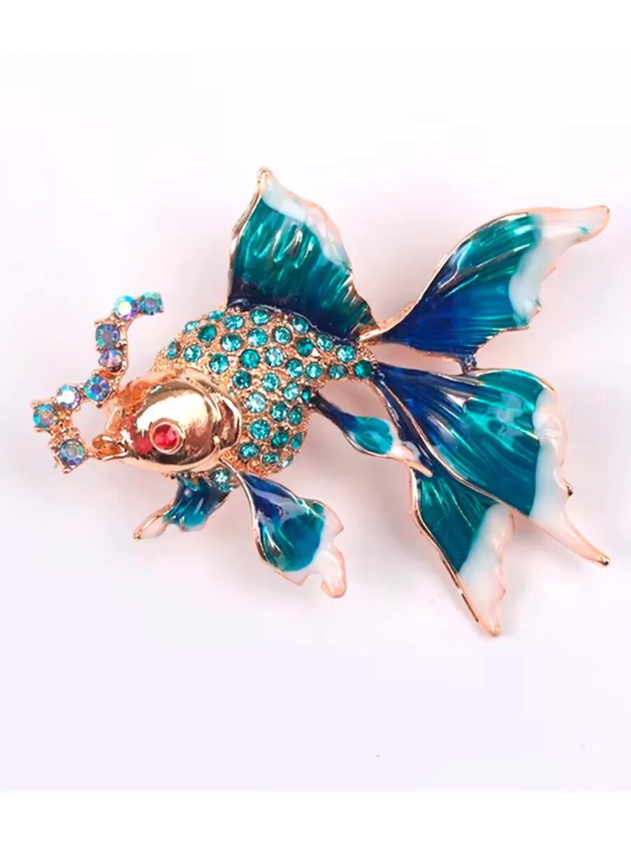 Брошь, стразы