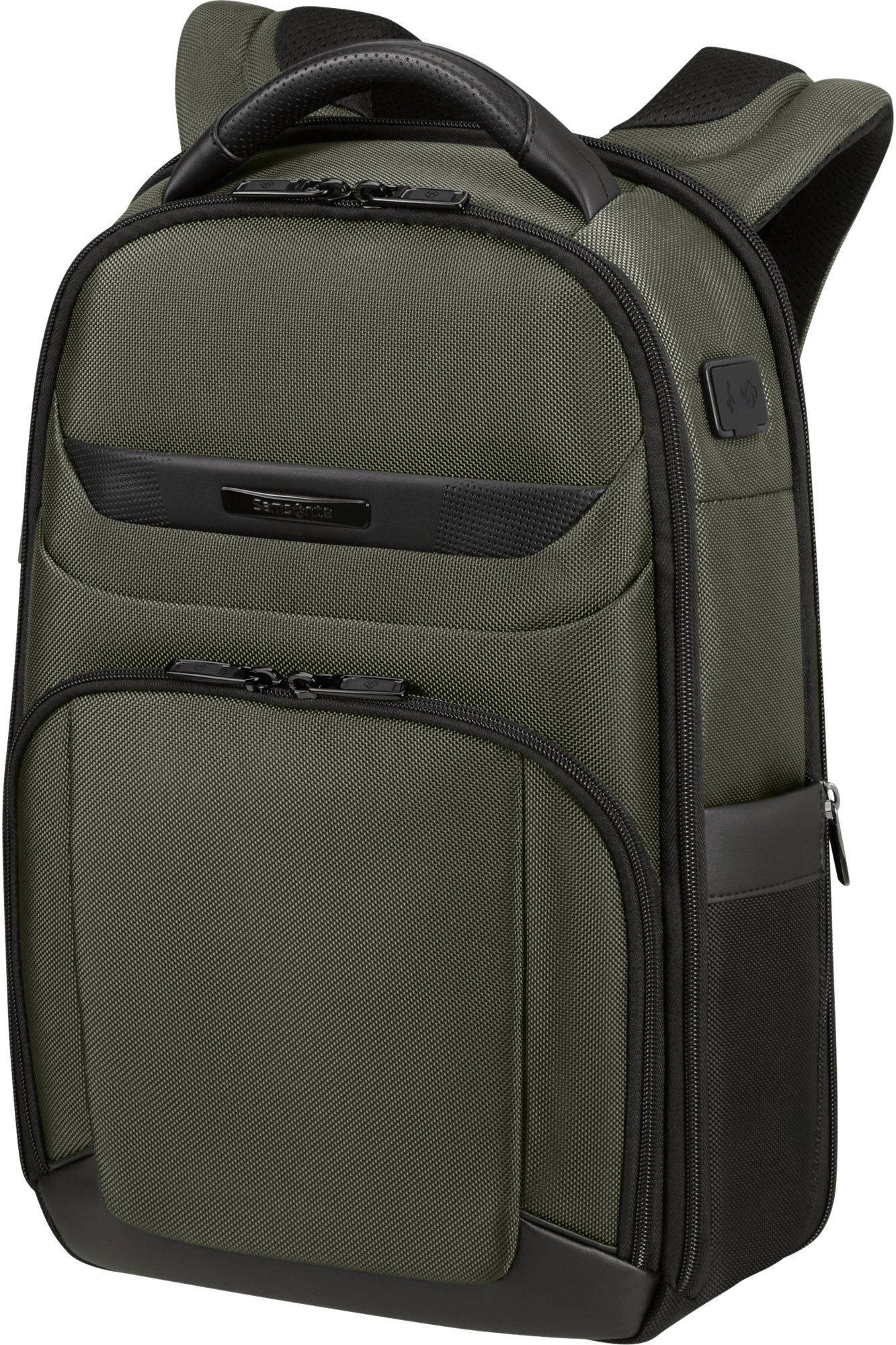 Рюкзак Samsonite "Pro DLX 6", полиэстер, 14,1", RFID-защита, зеленый