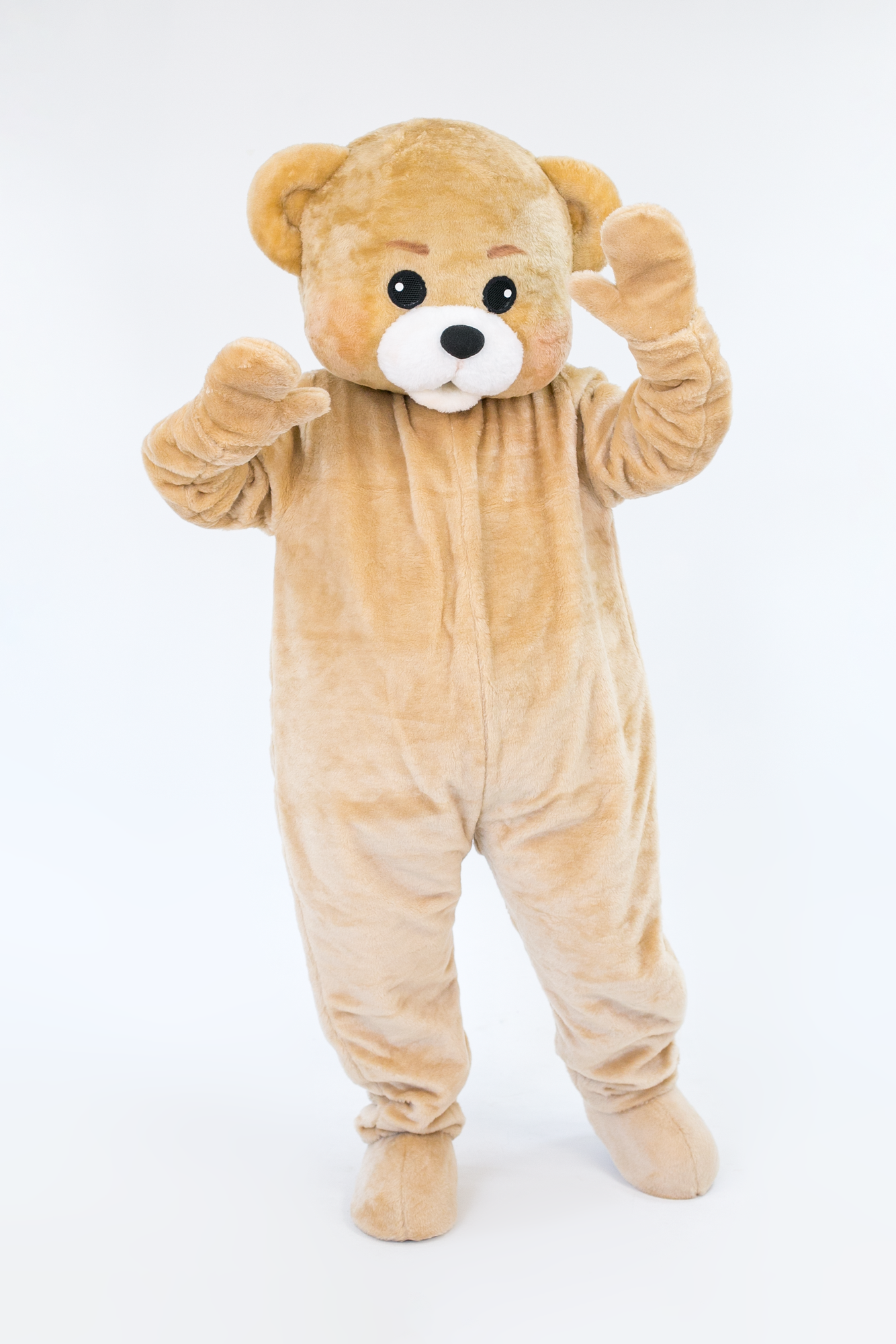 Ростовая кукла CarnivalLand Топтыгин бежевый голый р. 44-52, Карнавальный костюм взрослый