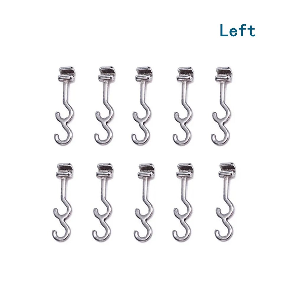 1 упаковка, стоматологическая ортодонтическая лингвальная кнопка, обжимной крючок, Double Hook Left