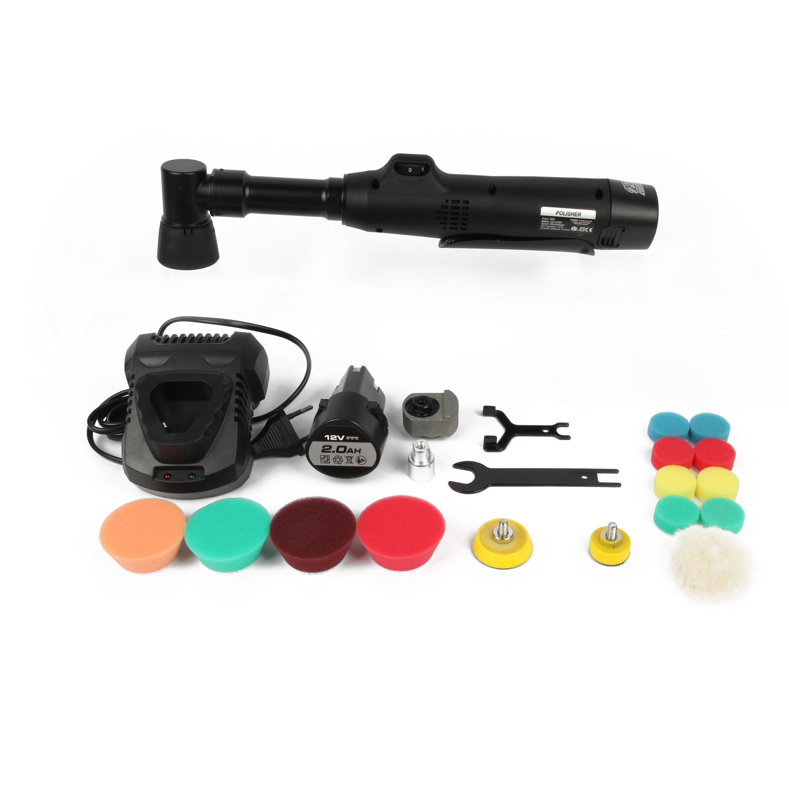 Портативная мини-электрическая полировальная машинка для автомобилей, ручной аккумуляторный комплект для полировки и воскования.