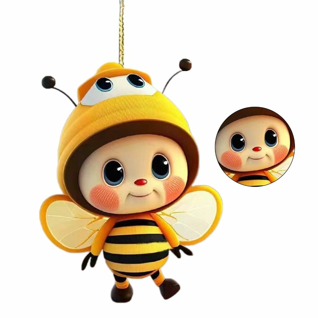 Милая маленькая Подвеска-украшение в виде пчелки-Стиль 4