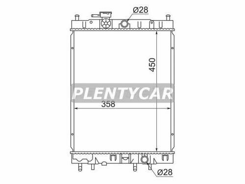 Радиатор nissan cube 98-02 акпп Sat NS000199 Nissan: 21460-2U300 21460-2U307