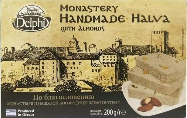 Халва DELPHI с миндалем Монастырская /картон/ 200г