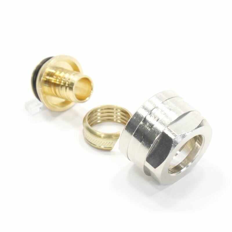 Резьбозажимное 16 x 2.2-3/4", General Fittings 3300, 80, обжим-резьба внутренняя, латунь, евроконус