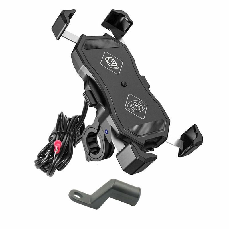 12 В Мотоцикл QC3.0 USB Беспроводное зарядное устройство Крепление для телефона 3,5-6,5 дюймов сотовый телефон GPS Вращение на 360 градусов Универсальное