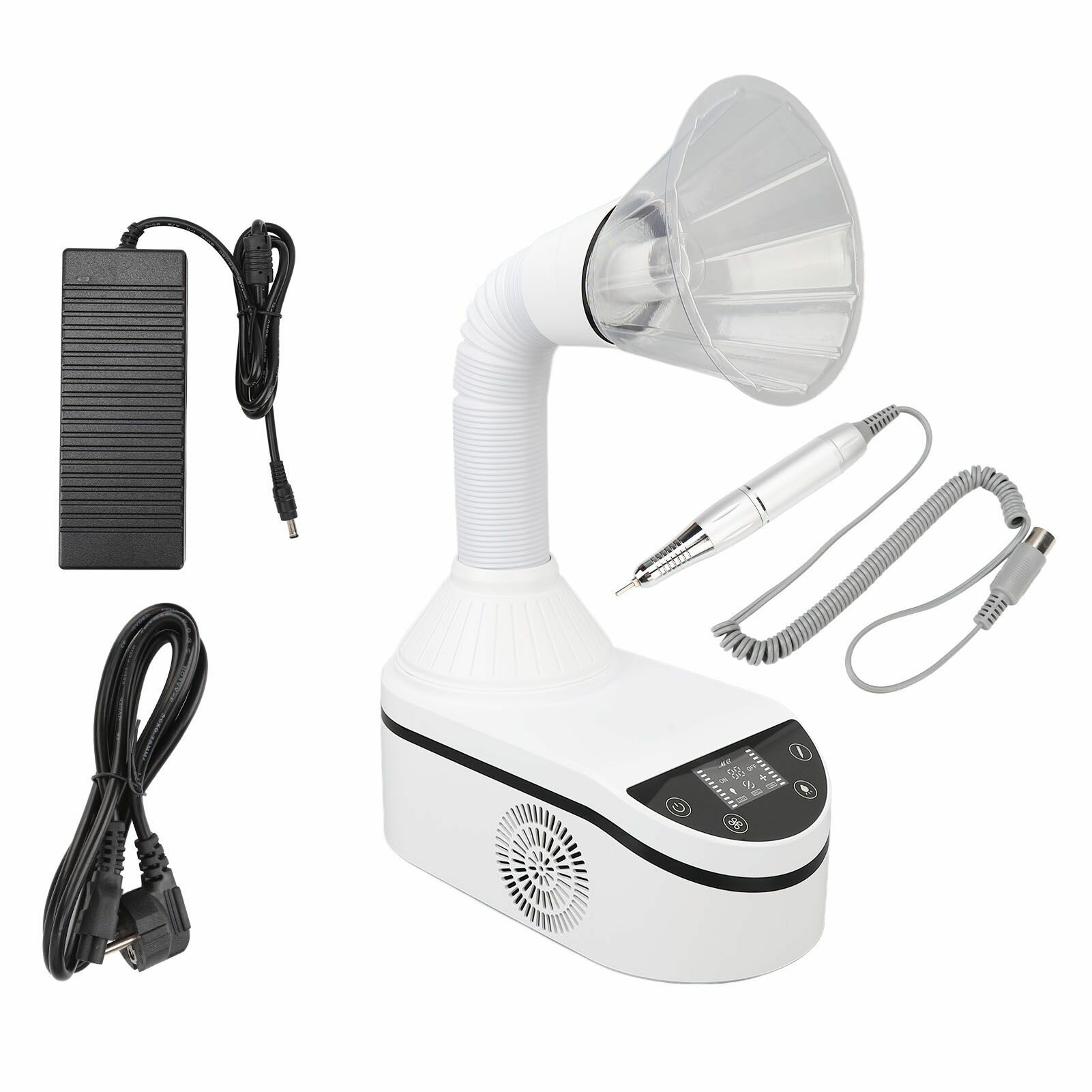 Мощная и тихая вытяжка для маникюра 230 Вт, с сенсорным экраном, 100-240В