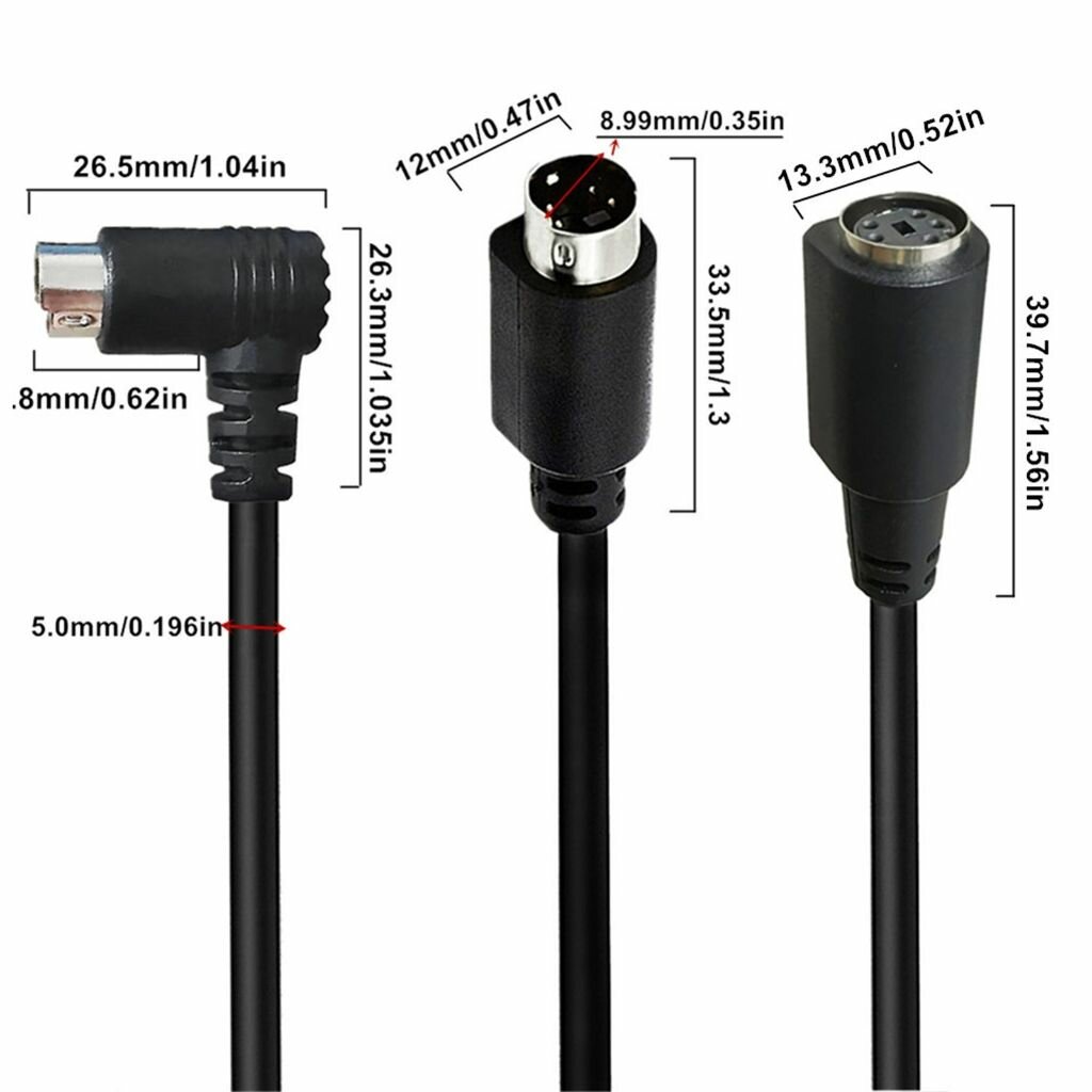 (1 статья) 4P мужской S видео кабель-3 м - двойной изгиб