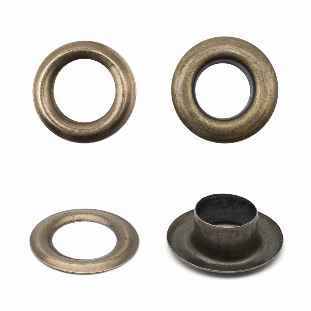 Люверс №5 (d-7,3мм, h-5,41мм) металл (уп. 100шт) NEW STAR (антик)