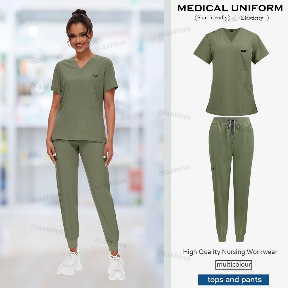 Медицинский костюм NiaaHinn NH42122-20240506-1 S, Fruit green