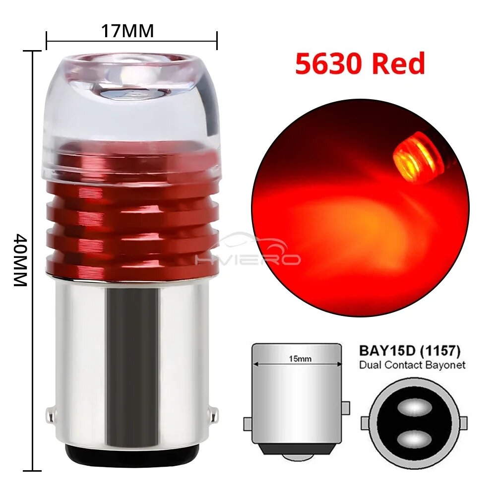 1 шт. 1156 BA15S 1157 BAY15D стробоскопическая лампа 5730 DC 12 В парковочная светодиодная 1157 Red