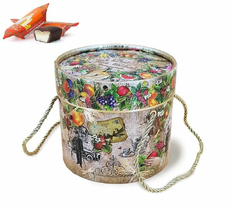 Сладкий подарок шоколадных конфет "Все для тебя", Столичные, с алкоголем, 1кг