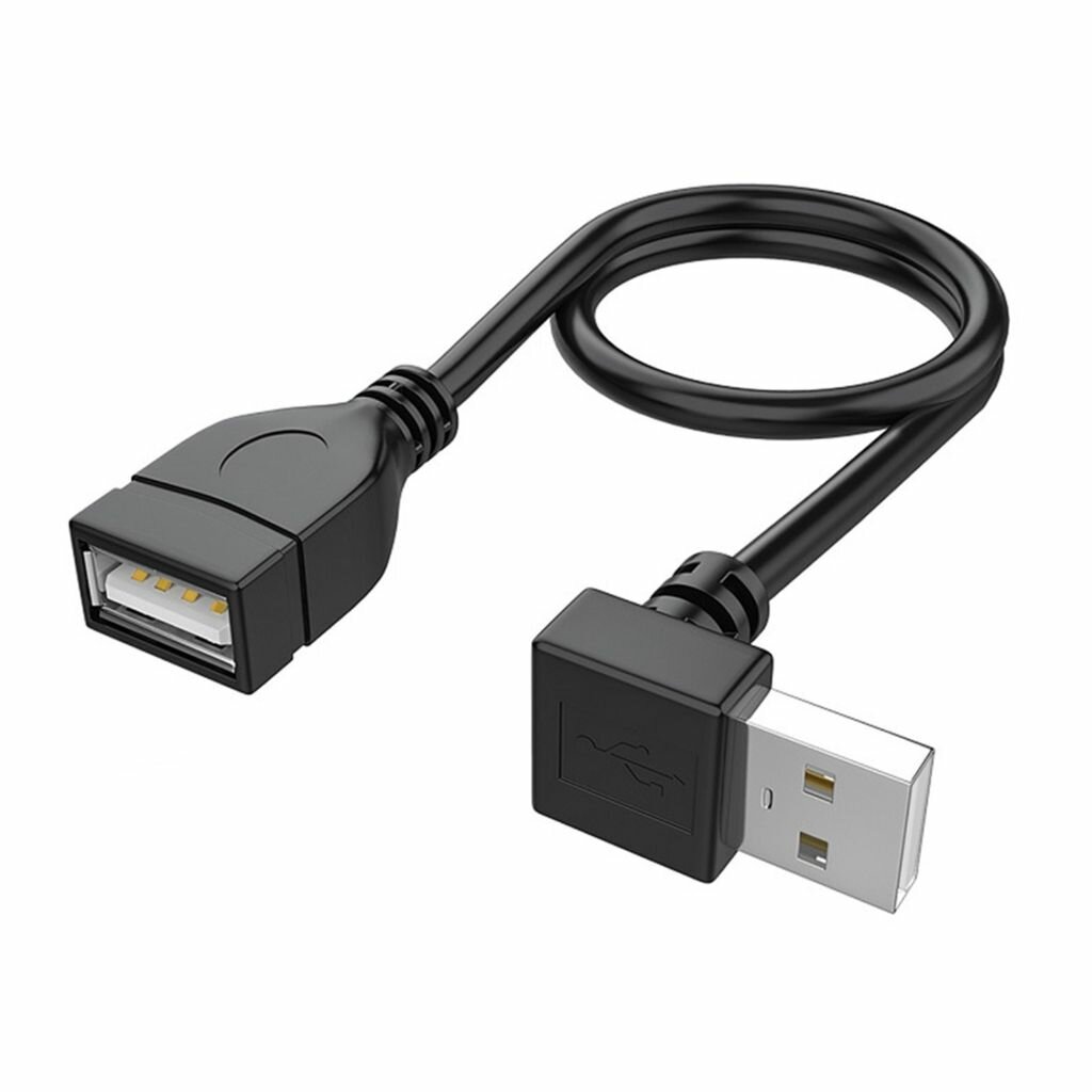 90 градусов USB 2.0 Удлинительный кабель мужского пола до самок шорт для принтера ноутбука и еще 10 см.