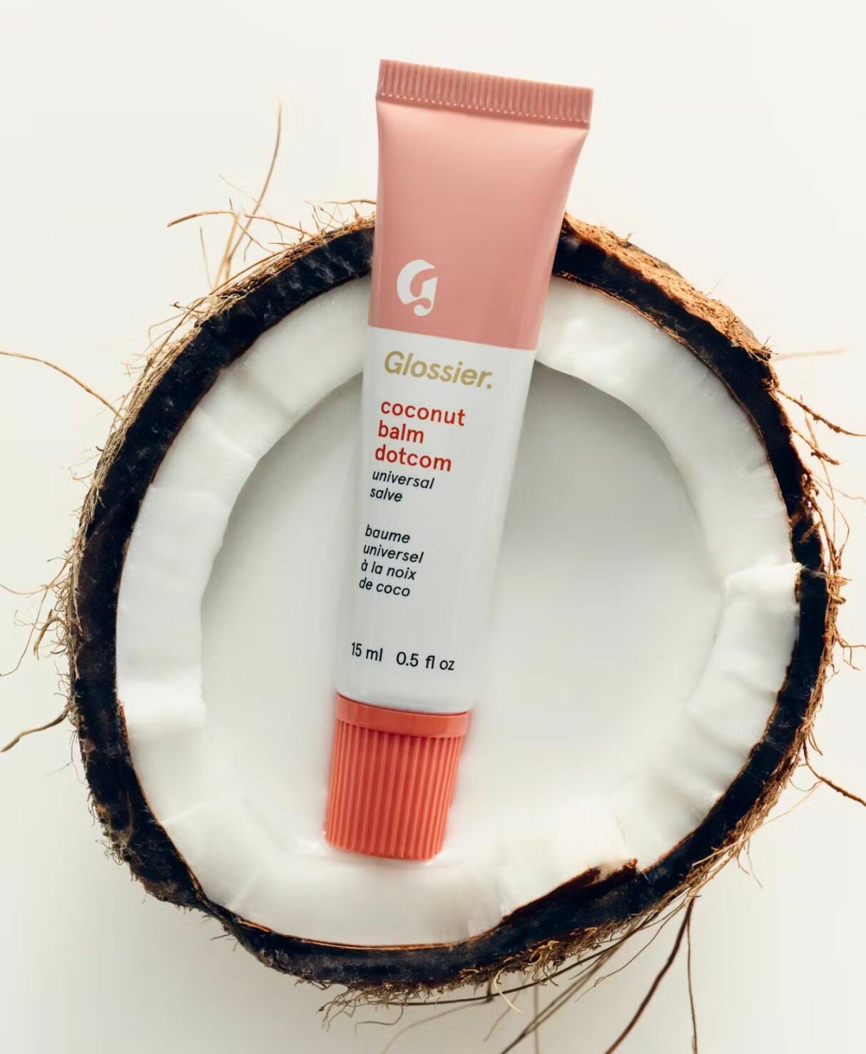GLOSSIER Balm Dotcom Coconut Бальзам для губ Coconut с ароматом кокоса