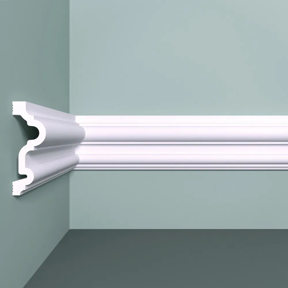 Молдинг декоративный для стен bello deco М24 70х25x2000 мм белый.
