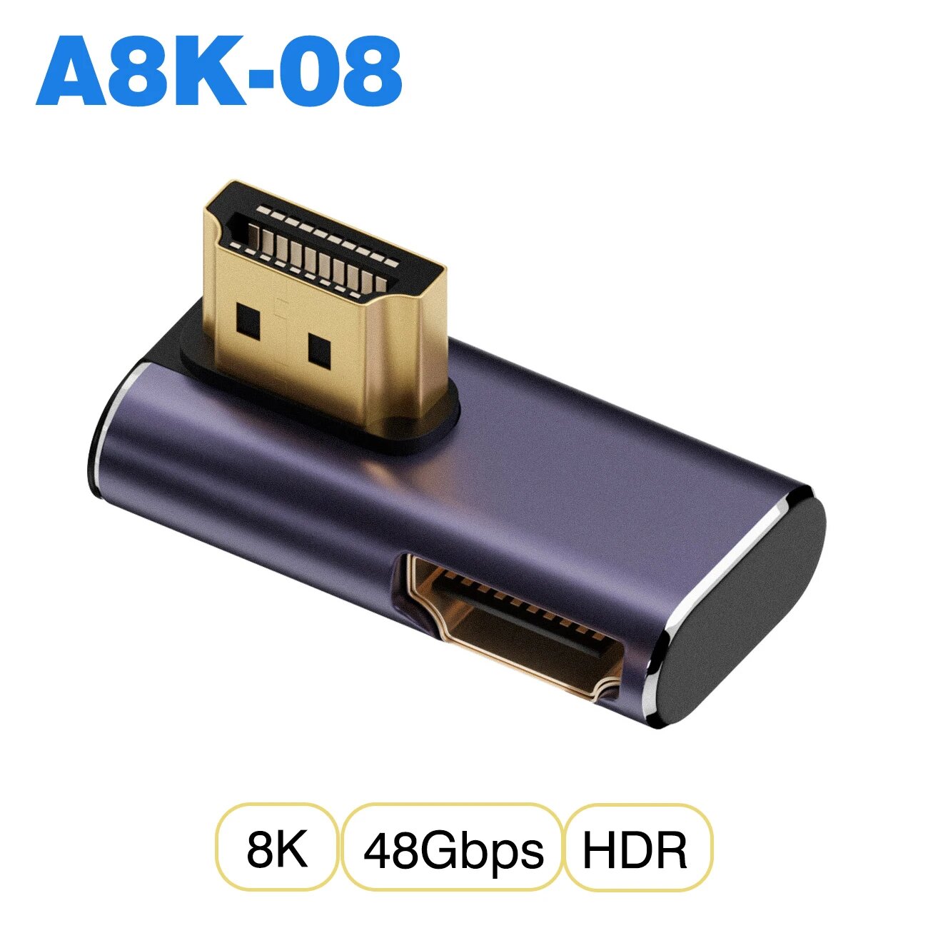 NNBILI HDMI 2.1 Кабель-адаптер Mini Micro HDMI в HDMI A8K-08