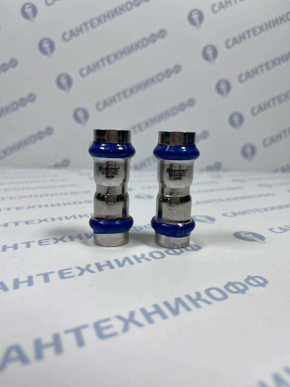 Муфта пресс (2 штуки) VIEIR 15х15 нержавеющая сталь VPS1515