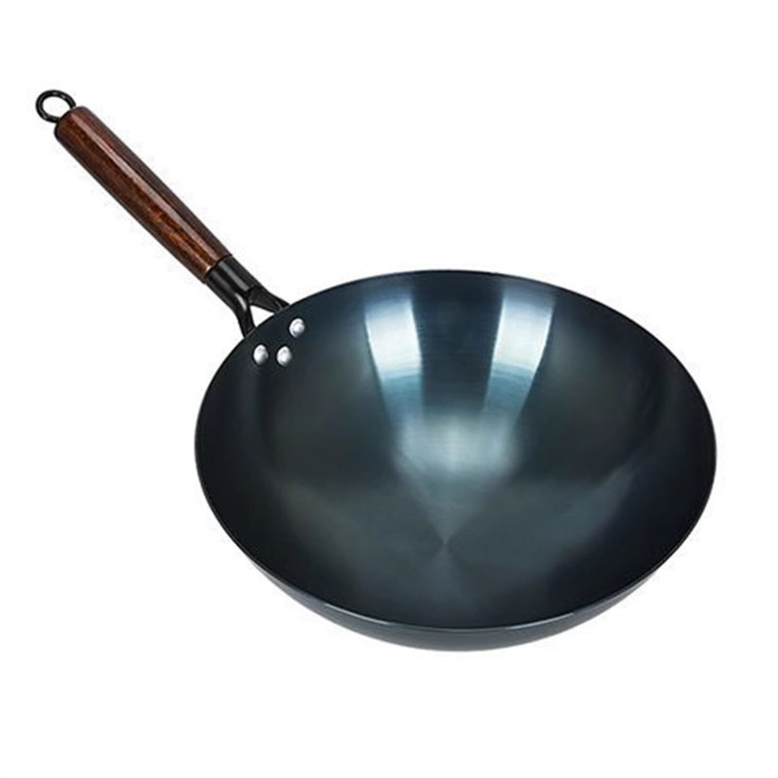 Wok Fry Fry Pan Irry Традиционное китайское круглый дно без покрытия.