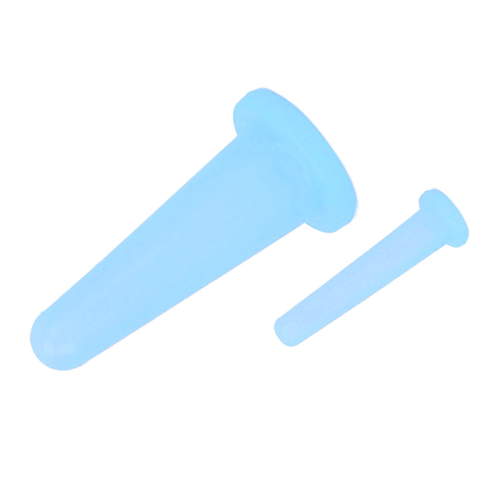 Набор из 2 шт, набор банок для лица, мини-силиконовые мягкие портативные вакуумные присоски, массажные чашки для взрослых, для домашнего использования, синий