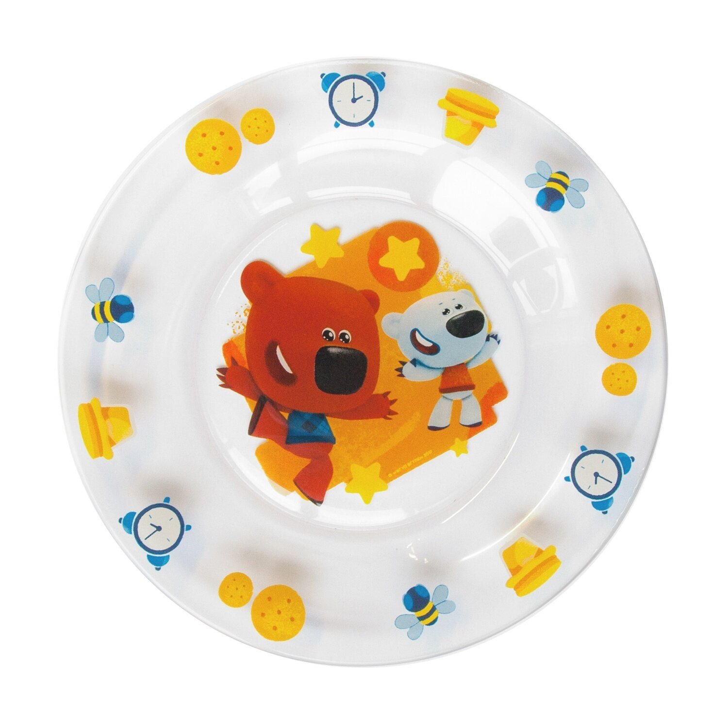 Тарелка детская ND Play Мимимишки, Кеша и Тучка, 19,5 см, стекло (274085)
