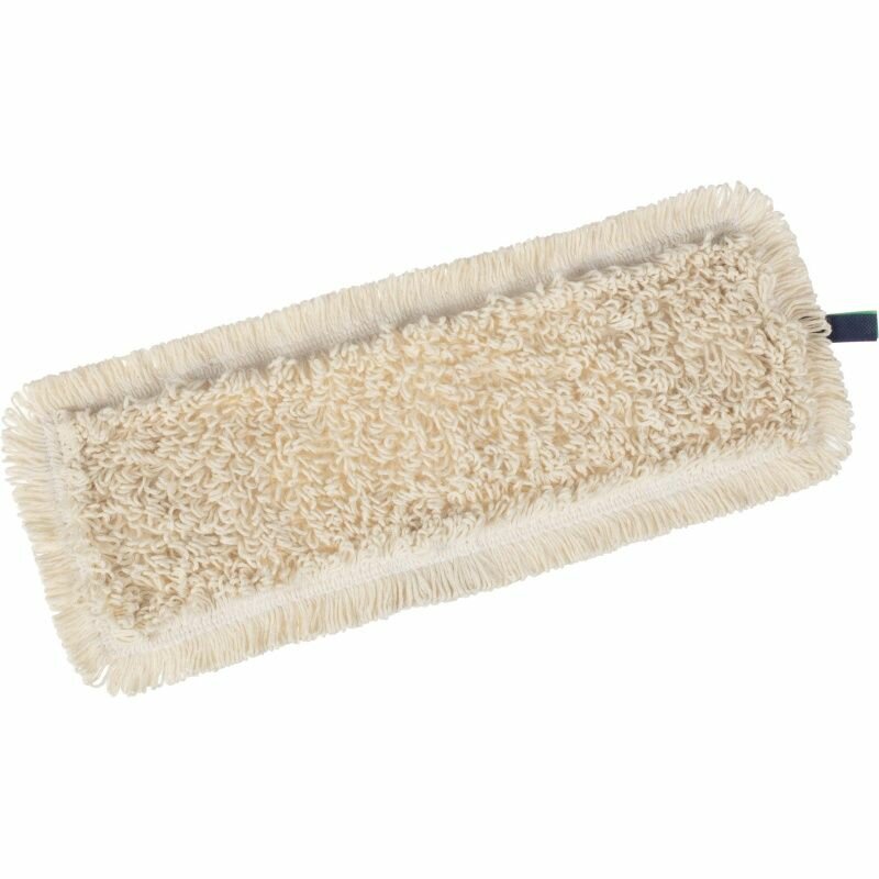 Насадка МОП для швабры Luscan 40x11 см, хлопок, с карманом и ушком, бежевая