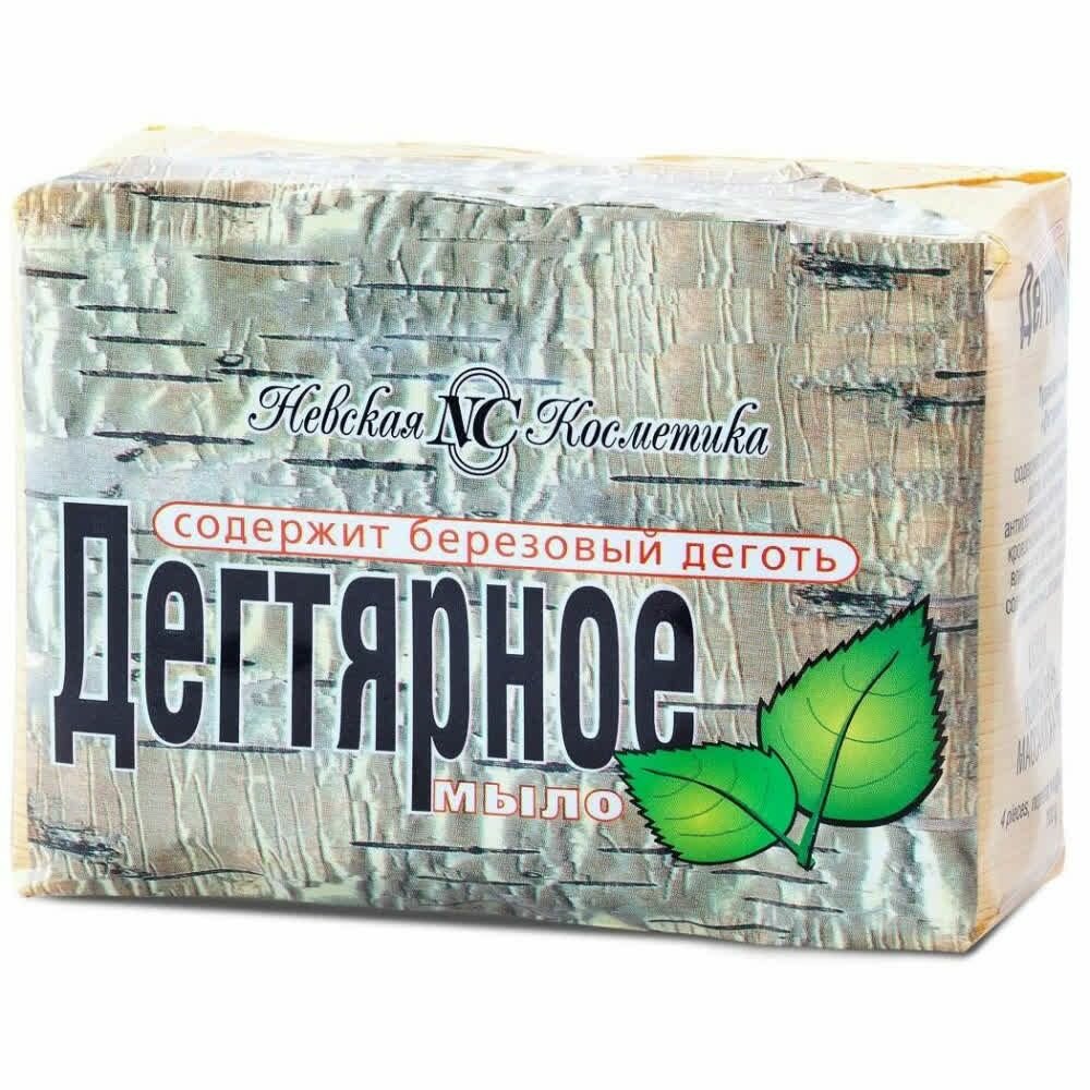Мыло Невская косметика "Дегтярное", 4 шт по 100 г