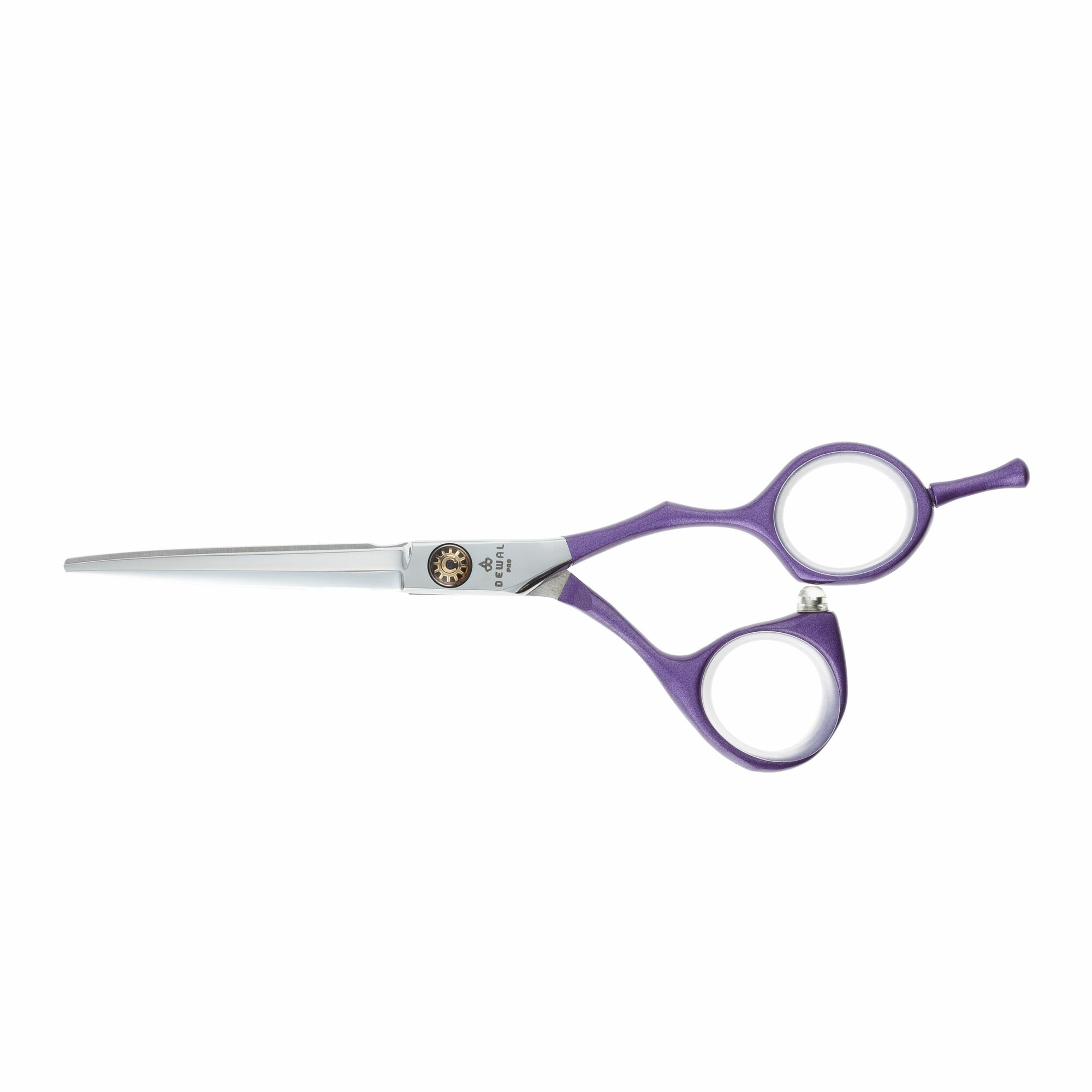 Ножницы парикмахерские профессиональные прямые DEWAL Pro серия COLOR STEP, 5,5", фиолетовые