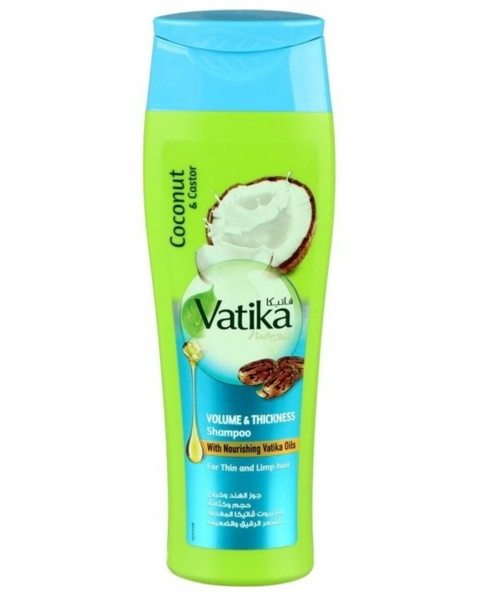 Dabur Vatika Шампунь Кокос и касторовое масло / Coconut and castor / Дабур Ватика 200 мл