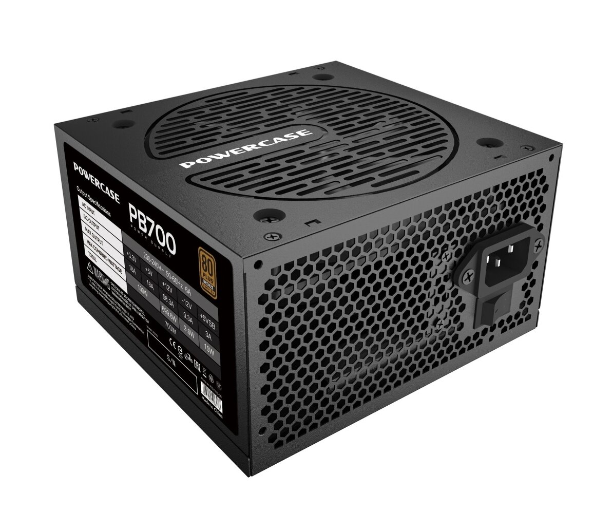 Блок питания Powercase PB700, 700W, 80+ Bronze (PS-700B-DC)