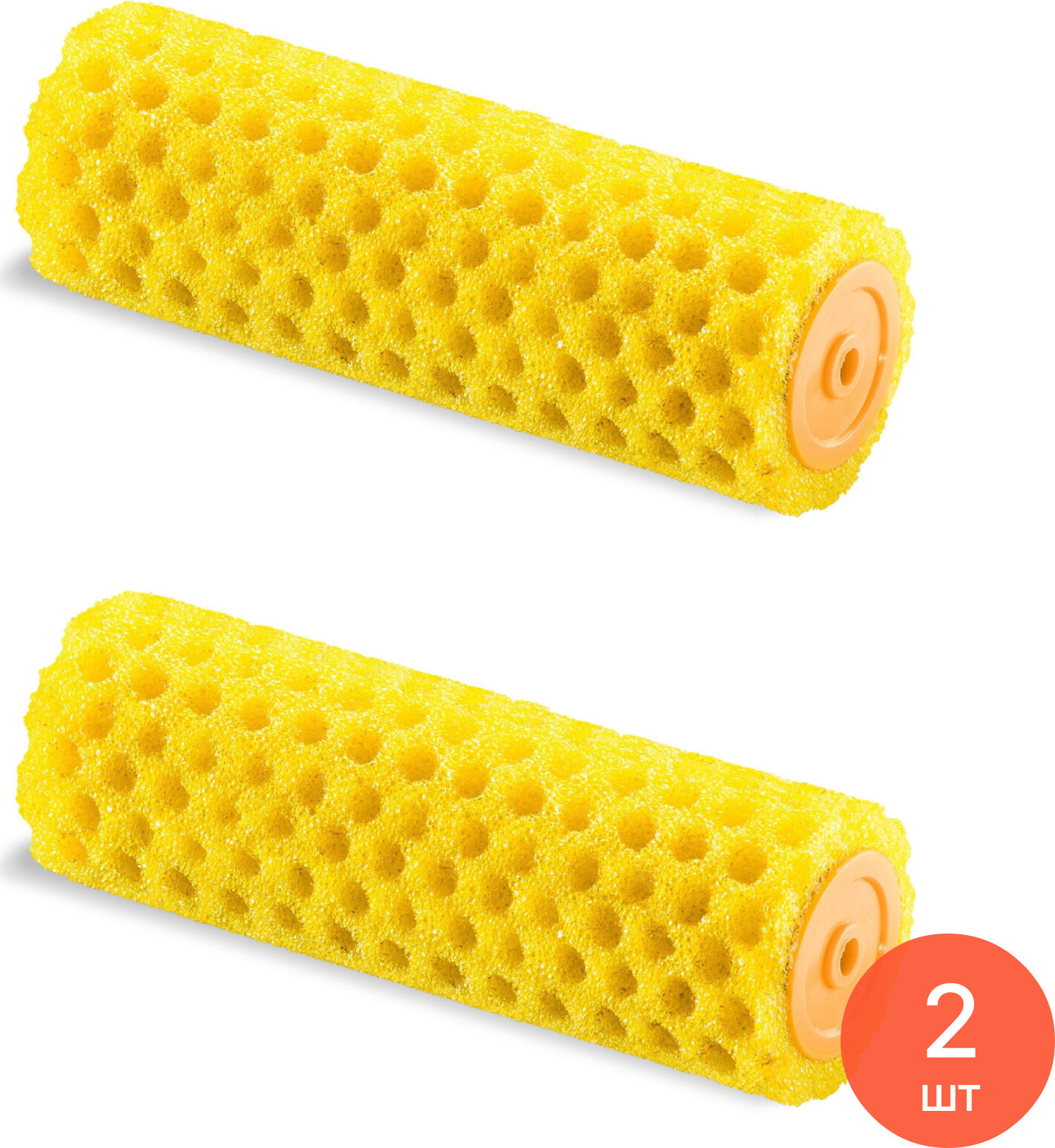 Ролик для валика 888 Горошек структурный бюгельный без ручки, из полиуретана, диаметр 8мм, длина 230мм / строительство и ремонт (комплект из 2 шт)