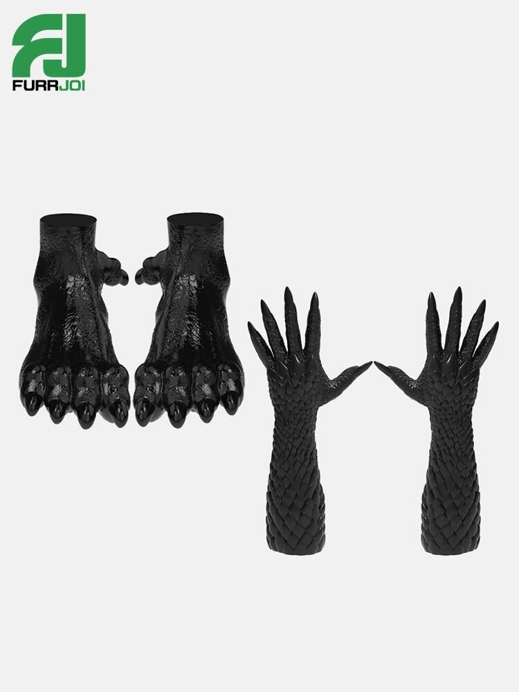 Furrjoi Набор из силиконовых лапок дракона
