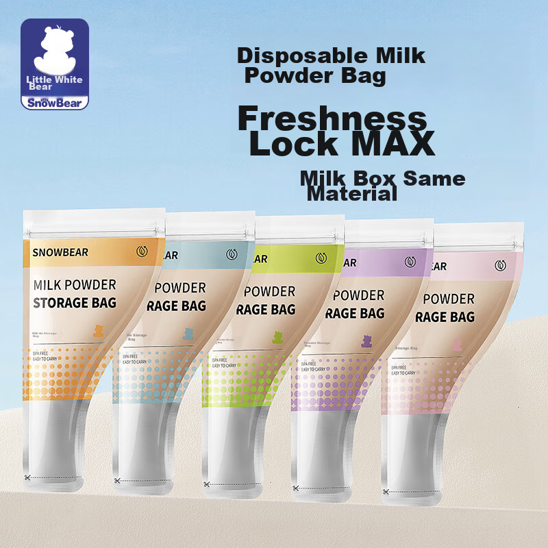 SnowBear Portable Disposable Milk Powder Storage Bags, Sealed Milk Powder And Breast Milk Preservation Bags, 30 Pieces, 08687