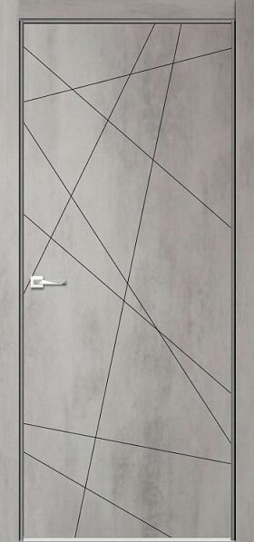 Межкомнатная Дверь Verda Севилья 26 Бетон Светлый Глухая 2000х700мм (Полотно 1шт) / Верда.