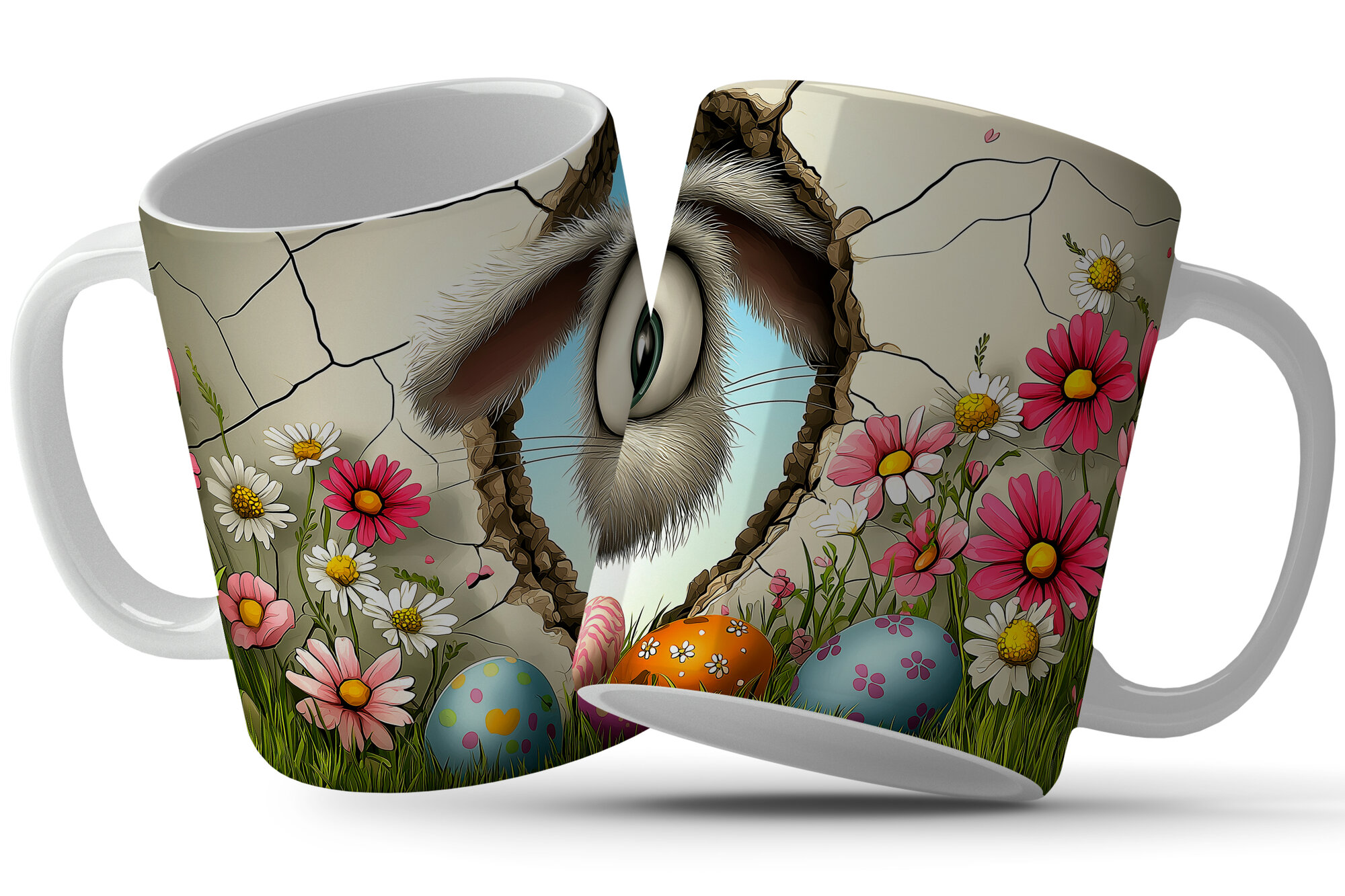 Пасхальная кружка (кружка с праздником Светлой Пасхи), для СВЧ, керамика, 330 мл