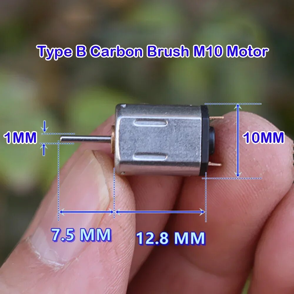 Миниатюрный двигатель постоянного тока 8х10 мм Type B M10 Motor
