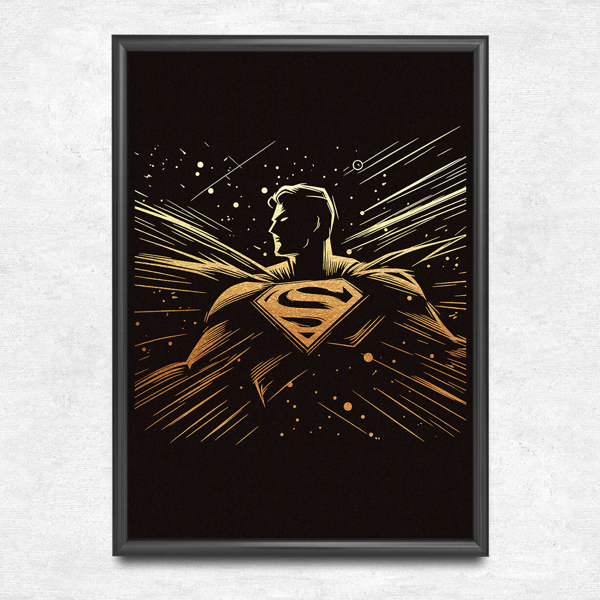 Постер на стену Супермэн / плакат для интерьера Superman. Комикс, фильм, игра. Супергерой