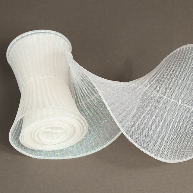 Декоративная лента Spirale 180*13 см белая, Due Esse Christmas, XNA17010151