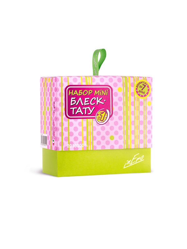 Набор блеск-тату inERO. Набор трафаретов №1 (Цв: Разноцветный )