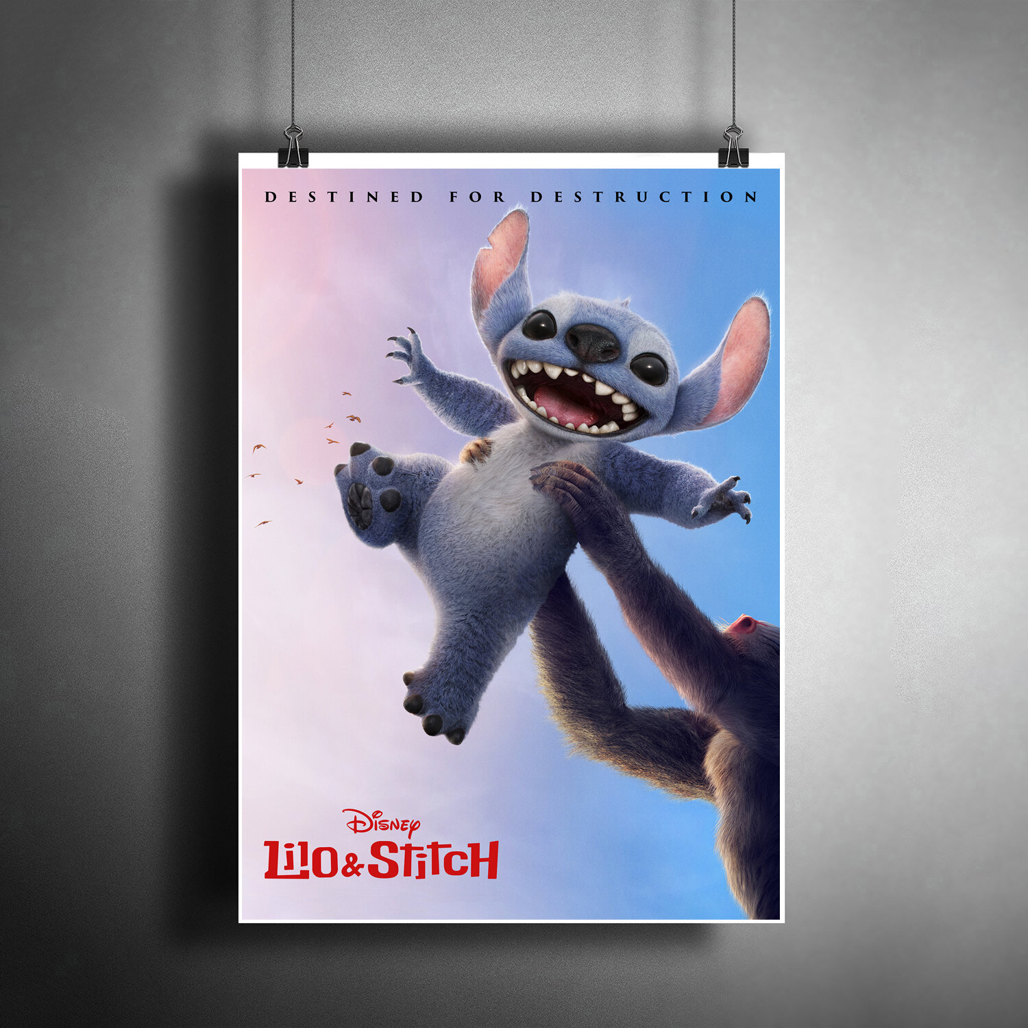 Постер плакат Лило и Стич / Декор дома, офиса, комнаты A3 30 x 42 см