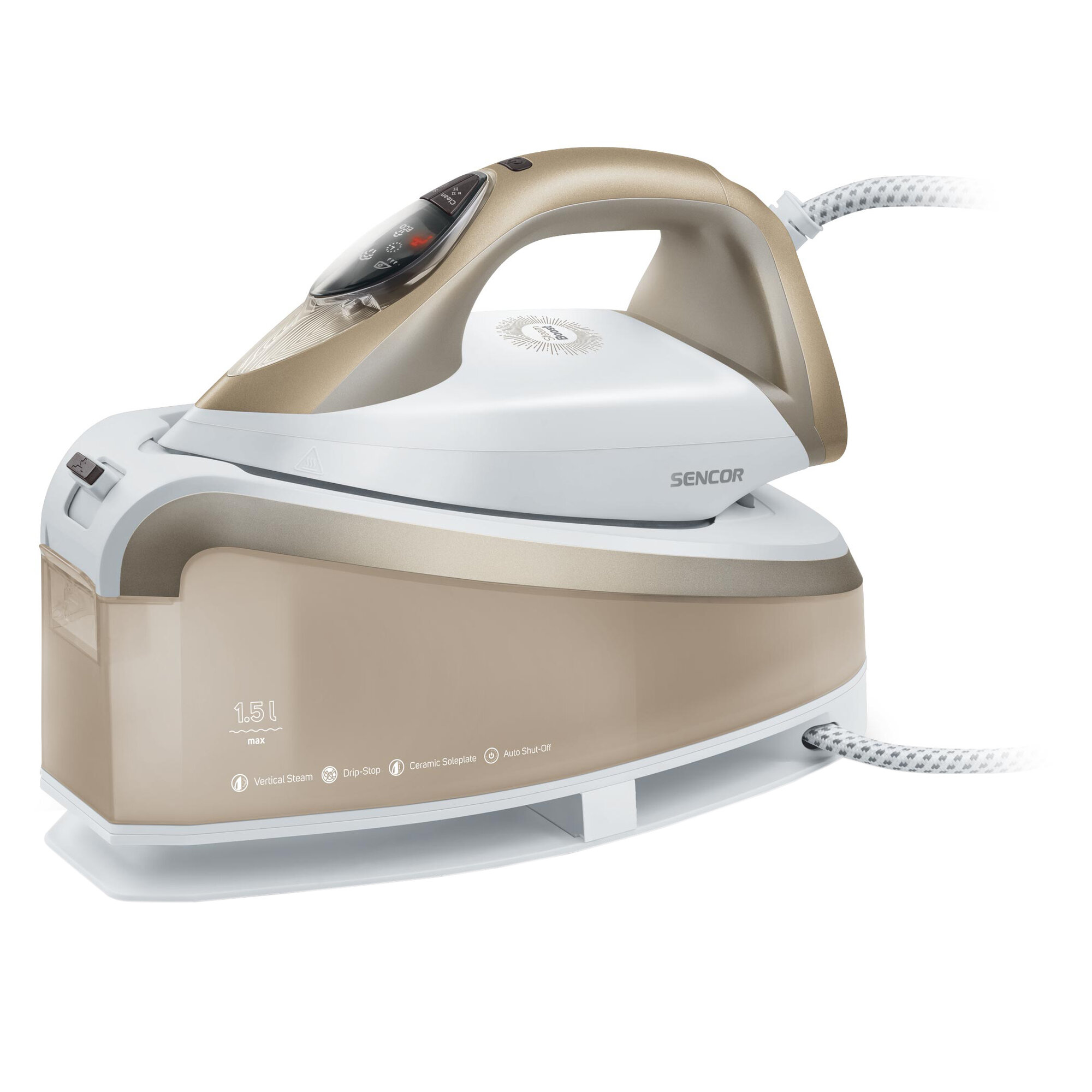 Утюг Sencor SSI 0810VT, 2400 Вт, с парогенератором, подошва Ceramic Soleplate