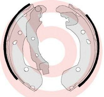 Brembo колодки тормозные барабанные renault modus f jp0_ s56510