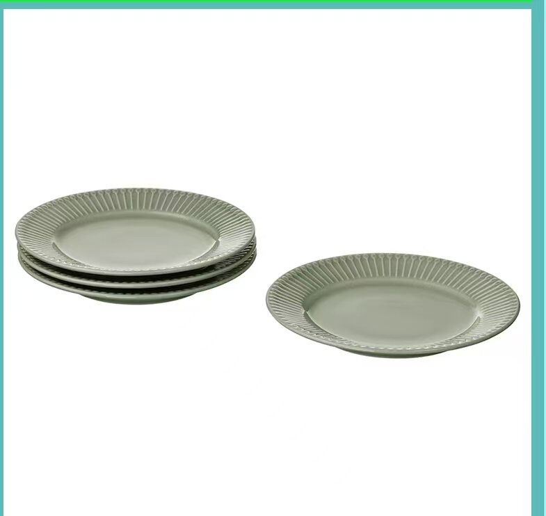 IKEA GLADELIG Набор тарелок 0,7л гладелиг икеа суповые глубокие синий 21см 4 шт