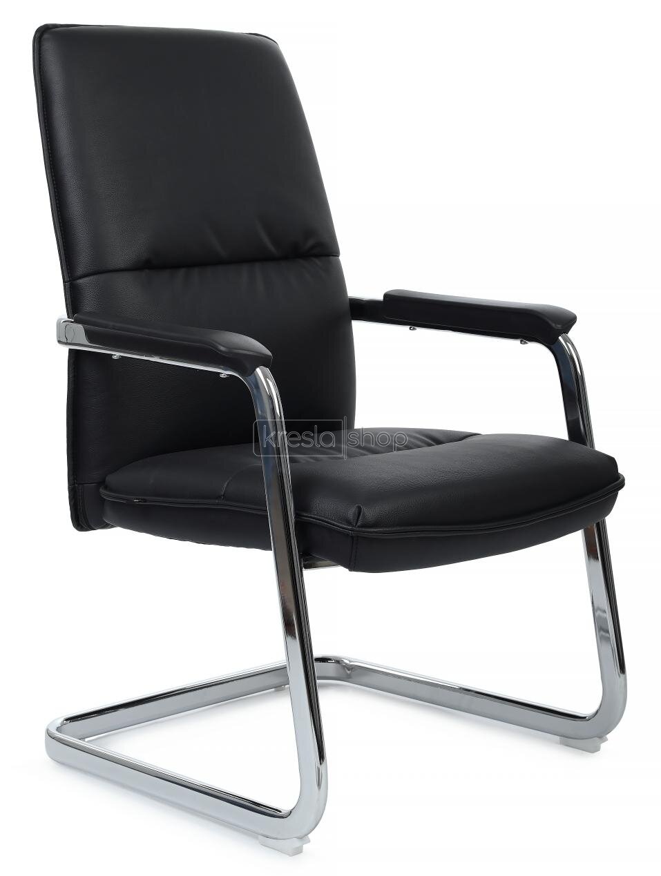Конференц-кресло Riva Design Грант-СФ / Grant-SF D885 черная экокожа