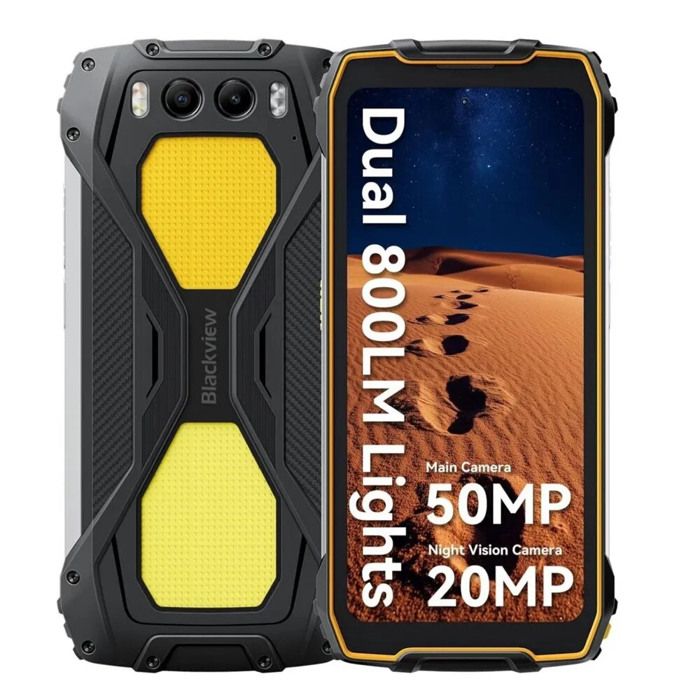 Смартфон Blackview BV7300 6/256 ГБ, Orange 7680mAh Battery 50MP+32MP+20MP, 6.67"