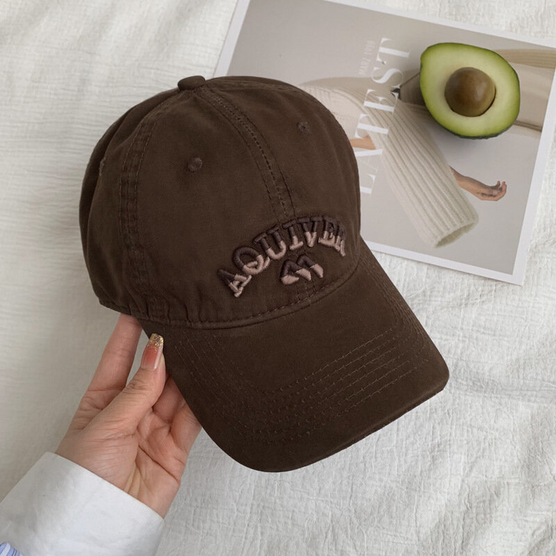 Бейсболка "Four Seasons", женская, с вышивкой, регулируемая, коричневая