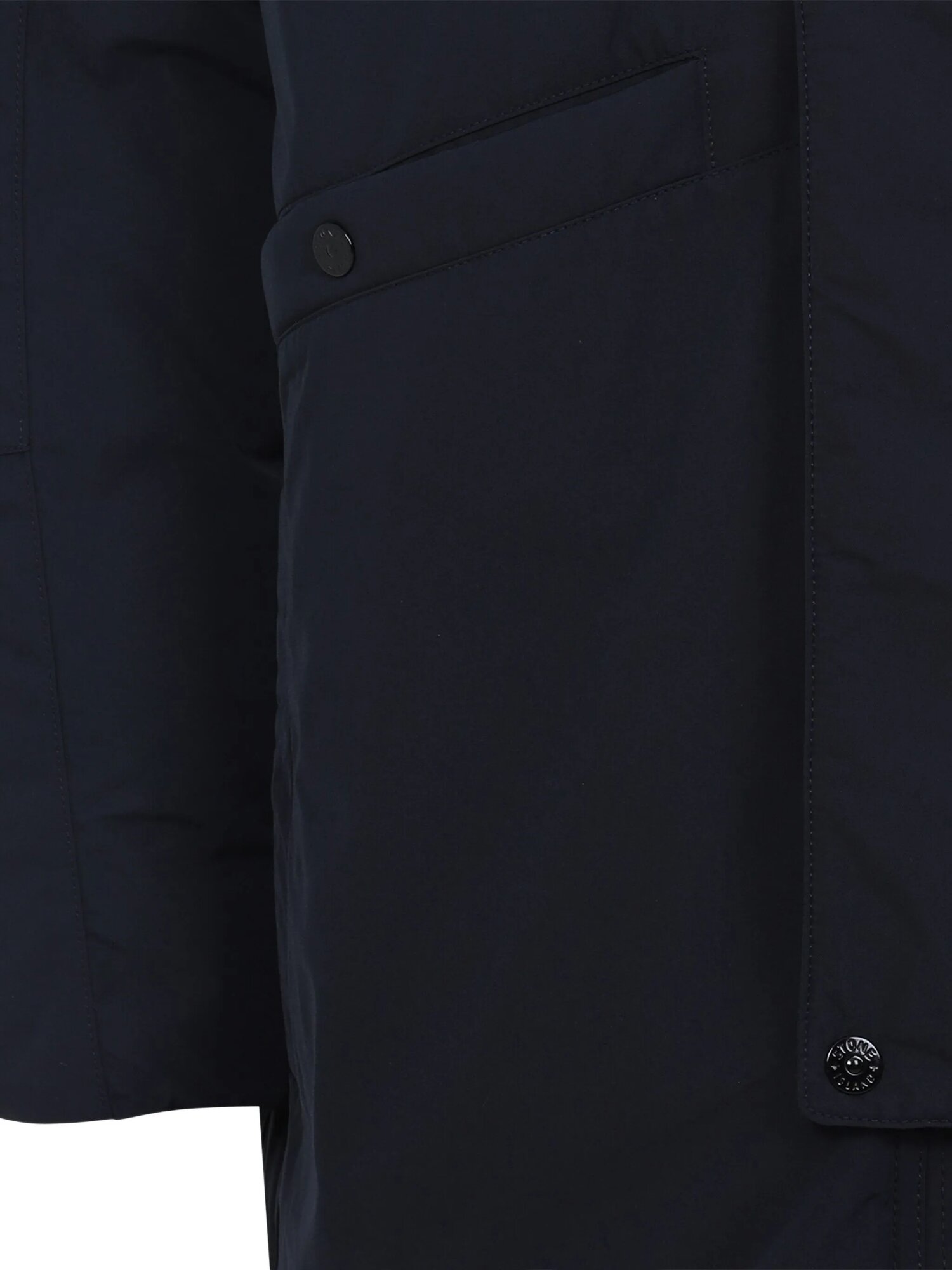 Пуховик Stone Island, размер INT XXL, синий — фото 1