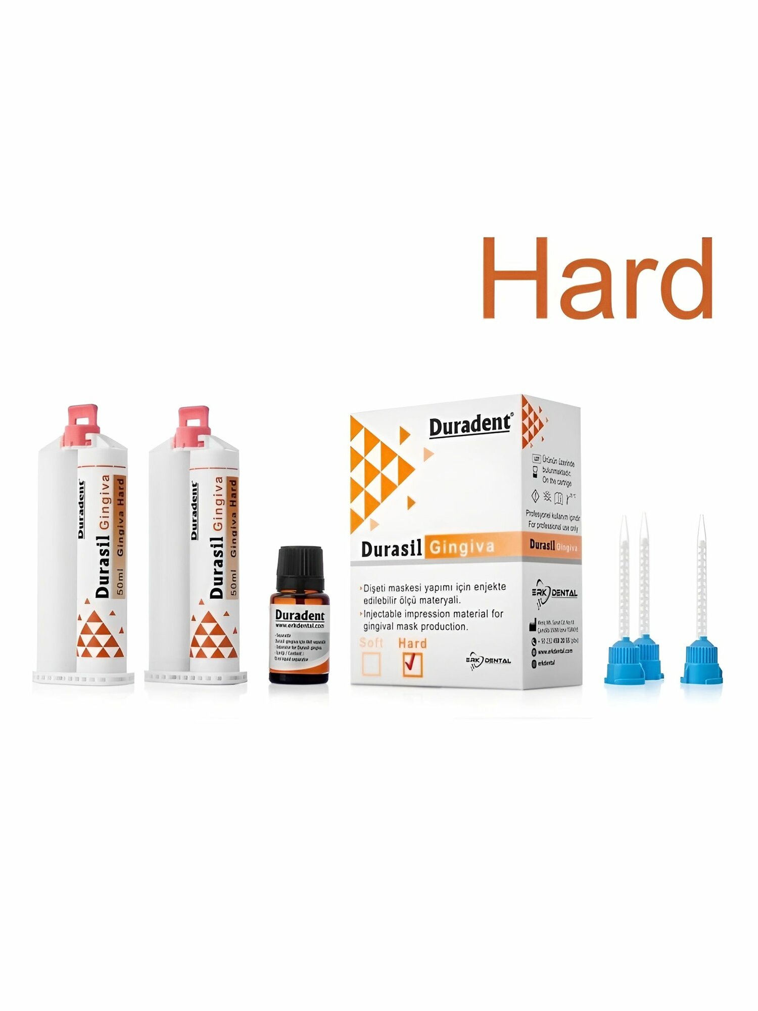 Десневая маска Дурасил жесткая Durasil Gingiva HARD (2x50мл), DuraDent